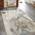 Area Rug 3x5ft Middle Earth Map on Retro Area Rugs Washable Low Pile ...