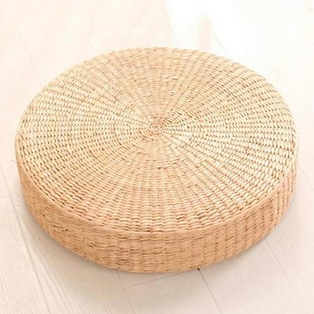kurtrusly Round Straw Woven Tatami Cushion Floor Pouf Meditation Seat ...