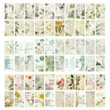 Soumake 60Pcs Hand Account Papers Retro Material Cut Tear Decorate with ...