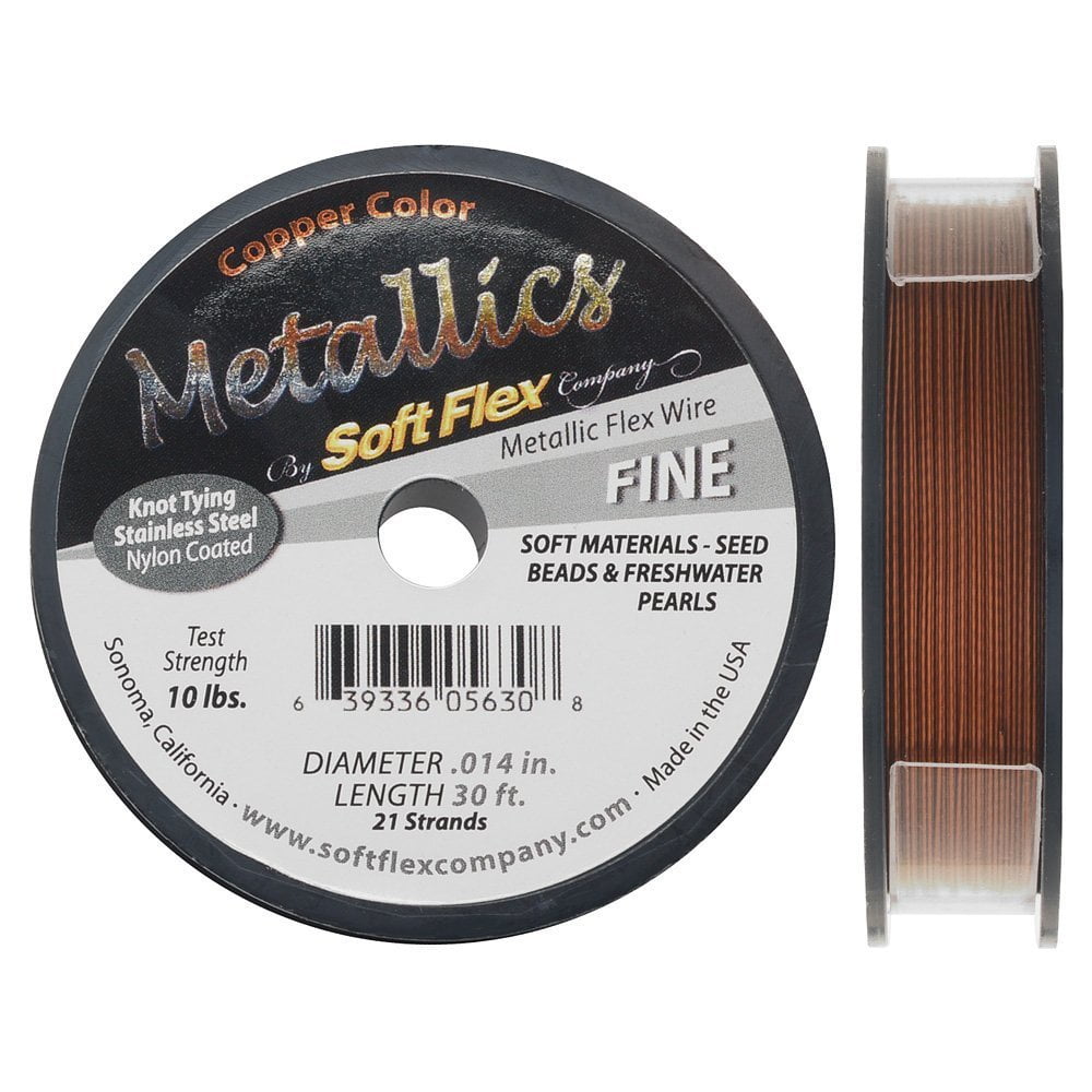 Soft Flex Metallics Wire Copper Heavy .014 Inch 30 Feet - Walmart.com