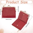 1Pc Rectangle PU Imitation Leather Coin Purses with Golden Tone Alloy ...