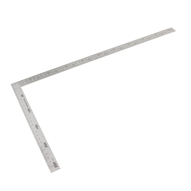 Ruler Stainless 90 Degree Square Angle Metric Ruler 25x50cm - Walmart.ca