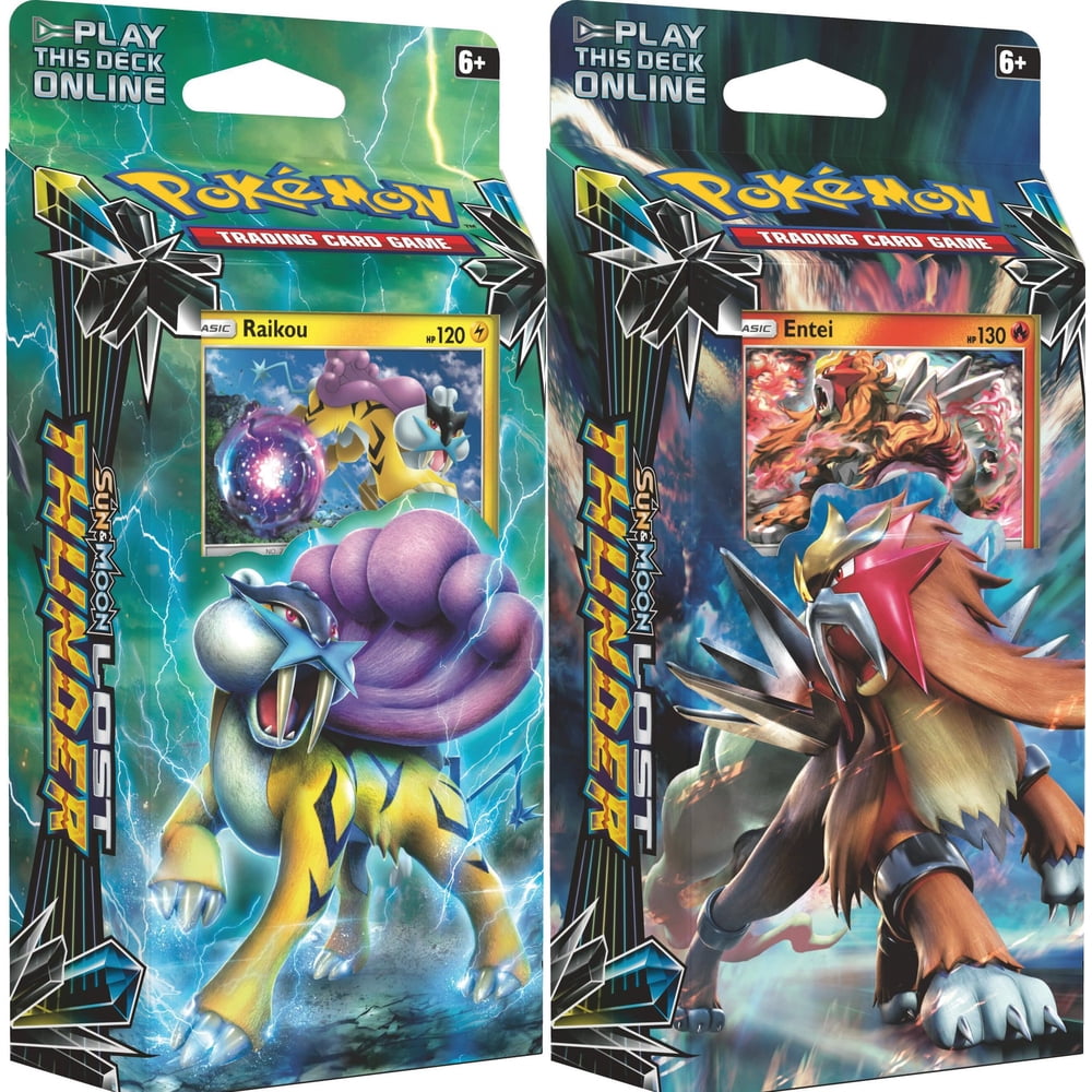Pokemon Sun Moon Lost Thunder Both Theme Decks Raikou Entei 120 pokemon-sun-moon-lost-thunder-both-theme-decks-raikou-entei-120