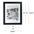 Mainstays 14x18 inch Matted to 11x14 inch Flat Wide Black 1.5" Gallery ...