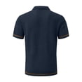 Breeze Polo Shirts for Men Cool Touch Textured Quick Dry Striped Print ...