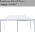 Outdoor Basic 10x20 Canopy Tent Frame Replacement,3 Height Adjustable ...