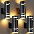 Dusk to Dawn Outdoor Wall Lights 4 Packs Modern Outdoor Porch Lights ...