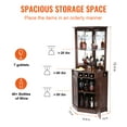 KFFKFF Corner Commercial Bar Storage, Liquor & Glassware Table, Buffet ...
