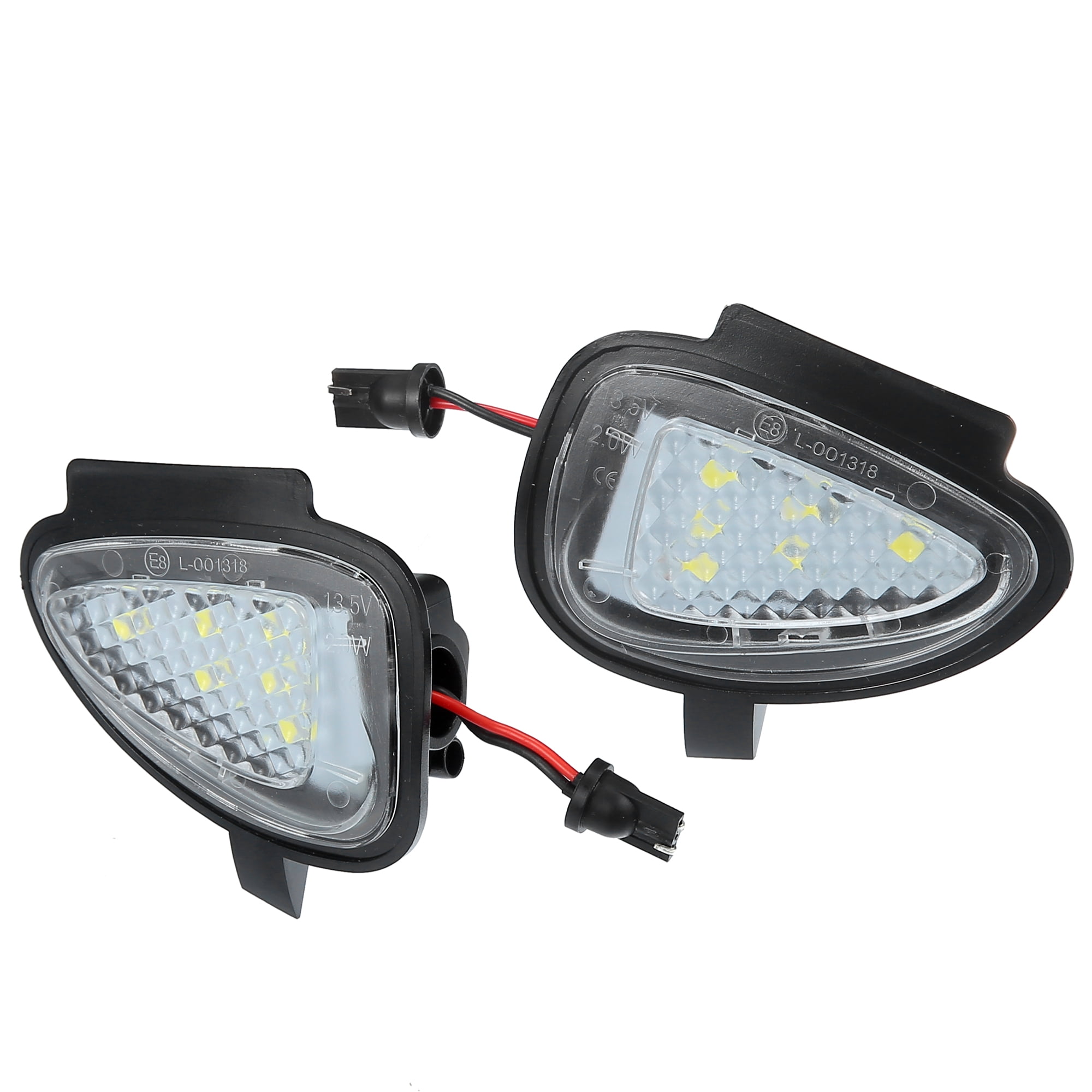 1 par de luces LED para espejo lateral, luz blanca para lado izquierdo ...