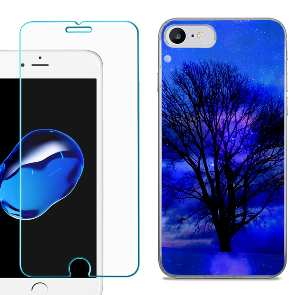For Apple iPhone SE 2020 Case, Slim-Fit TPU Phone Case, with Tempered ...
