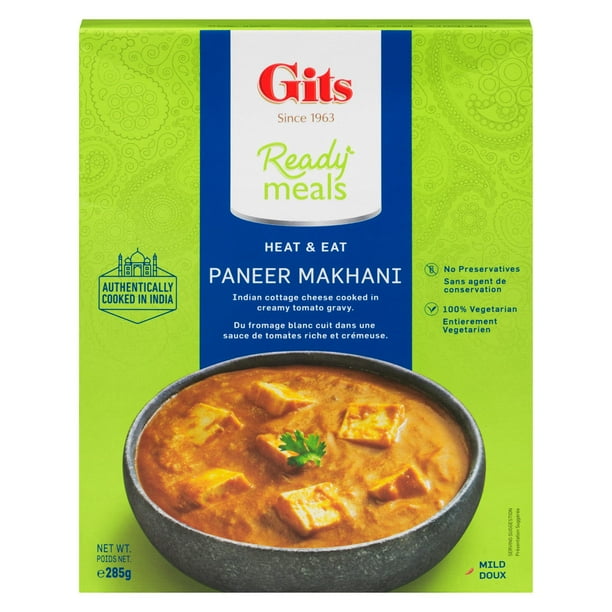 Gits Paneer Makhani Ready Meals, 285 g - Walmart.ca