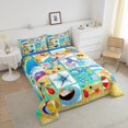 Hawaii Beach Decor Queen Comforter Set Patchwork Starfish Bedding Set ...