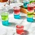 50 Pack Disposable Plastic Portion Cups with Lids, Small Plastic ...