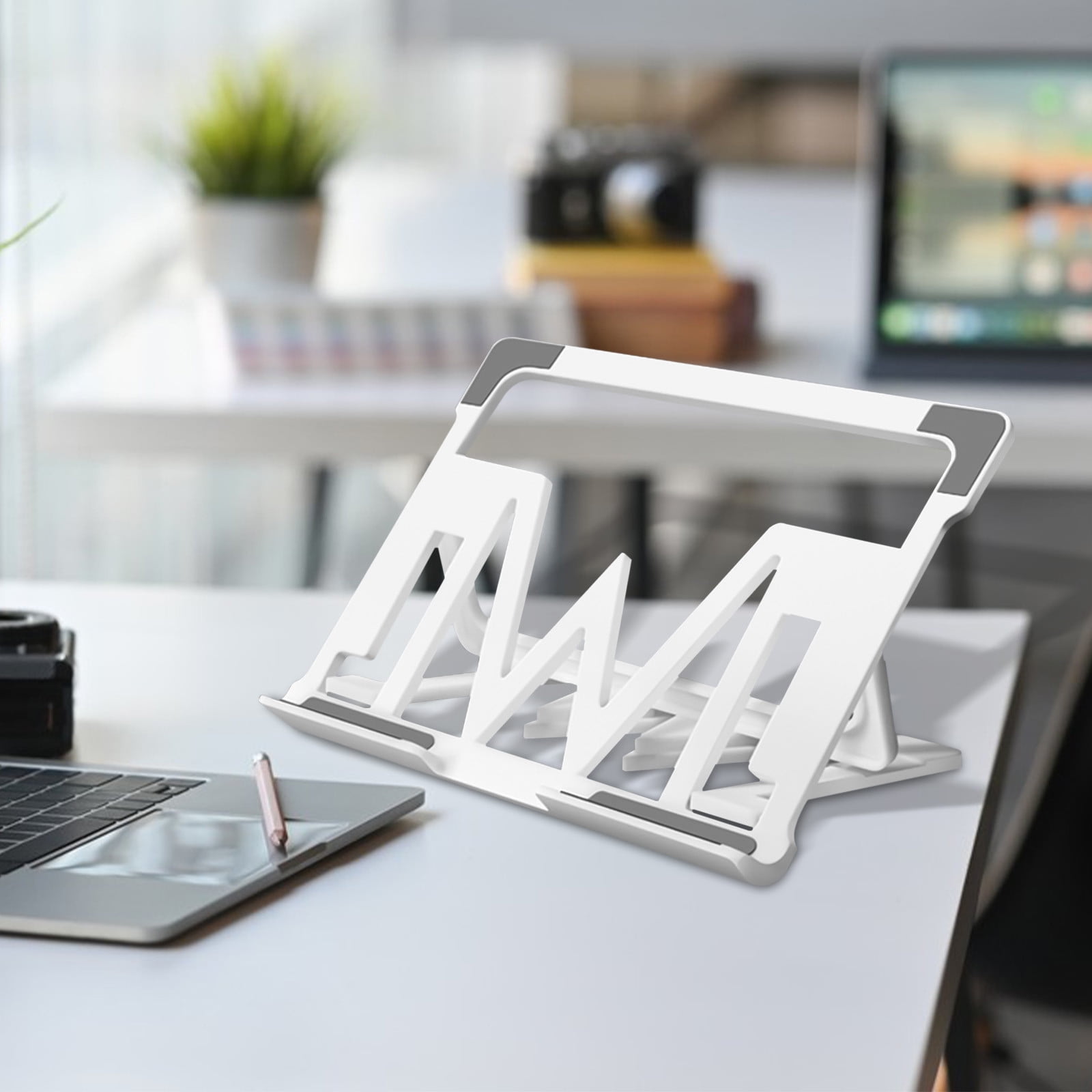 Laptop Folding Bracket, Adjust-able Portable Tablet Desktop Bracket ...