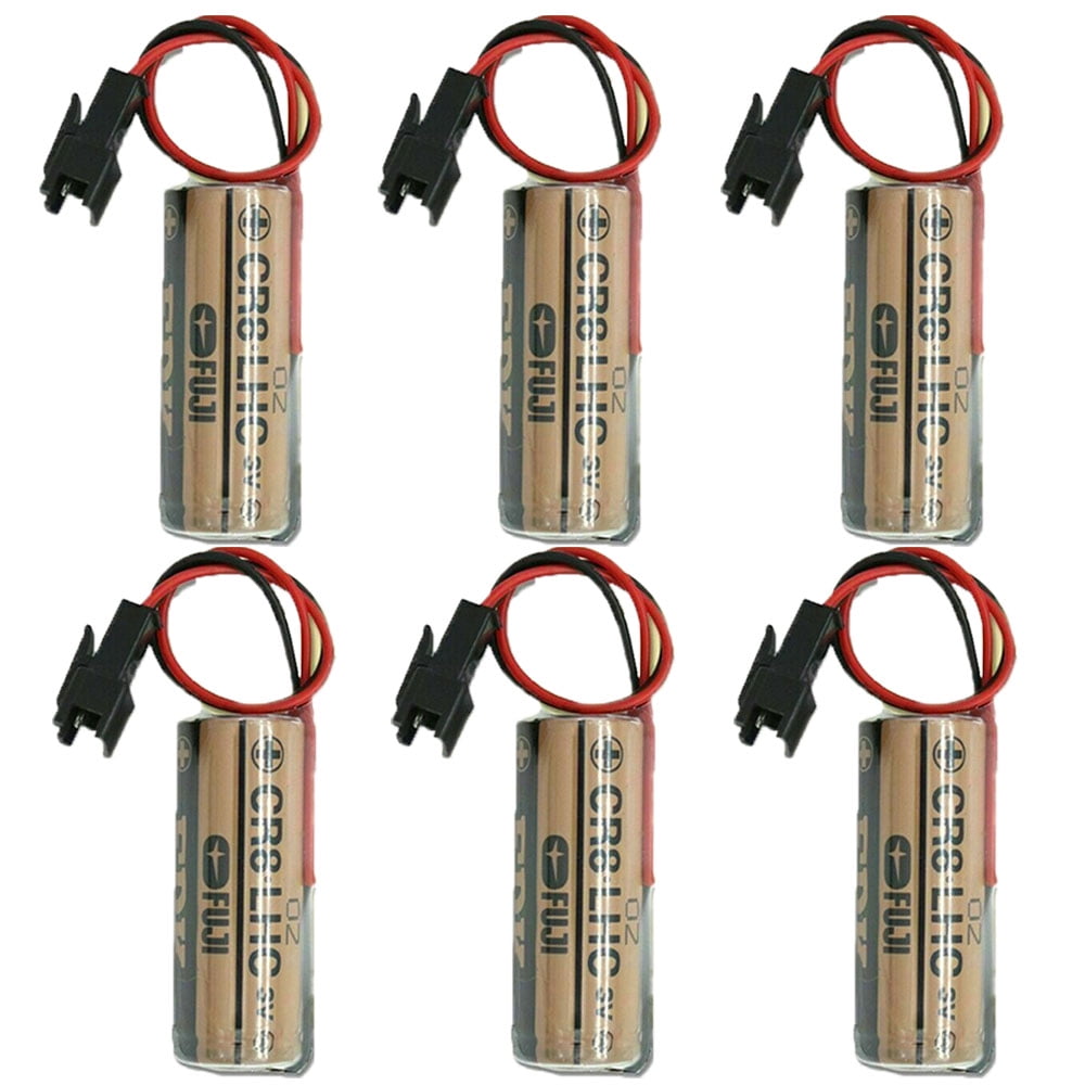 (6-Pack) CR8.LHC 17450 3V 2600mAh Non-Rechargeable Battery for PLC CNC ...