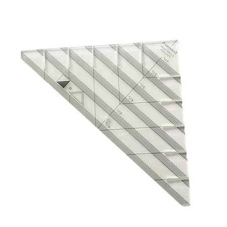 Triangle Quilt Ruler with Dotted Line Acrylic Quilting Tool for Fabric ...