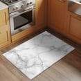 Area Rug 2x3ft White Gray Modern Marble Texture Area Rugs Washable Low ...