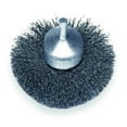 Stem-Mounted Circular Flared End Brushes, Steel, 16,000 rpm, 3" x 0.008 ...