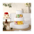 Acrylic Cake Display Board Round Tray 15x15x5cm