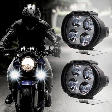 Motorcycle modified light 4 bead spotlight tail light 12v electric ...
