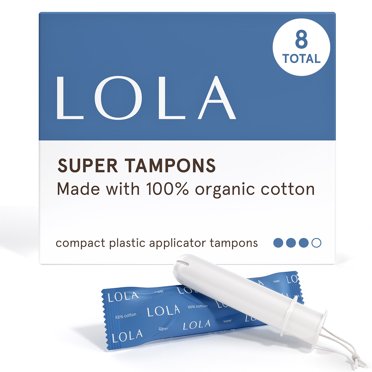 ob. Organic Plant-Based Applicator Tampons, Unscented, Super, 18 Ct ...