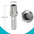 Uxcell 8mmx1/8PT Male Thread Straight Stainless Steel Hose Barb Pipe ...