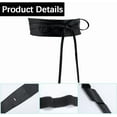 Black Wide Thin Elastic Pu Leather Corset Self Tie Waist Strap Obi ...