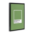 Stupell Industries Matcha Powder Green Shade Black Framed Floater ...