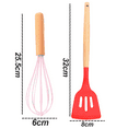 2 Pc Kitchen Utensil Set, Easy to Clean Wooden Kitchen Utensils ...