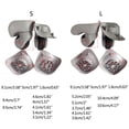 1 pair Replacement Luggage Wheels Repair Accessories Luggage Mute Wheel ...