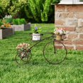 DREAMADE 3-tier Planter, Vintage Tricycle Plant Display Cart w ...