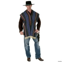 Bandito Serape Men's Adult Halloween Costume, One Size, (42-46 ...