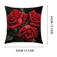 Bfogop Floral Throw Pillow Covers Pink Flower Blooming Romantic Rose ...