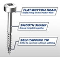 Zinc Pocket-Hole Screws - SPS-F150-500 - 1-1/2-Inch - Fine Thread - Pan ...