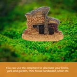 FONDOTIN Miniature Resin House Gray Resin 8Pcs 1.6*1.4*1.4In - Walmart.com