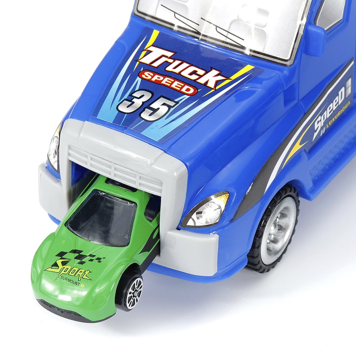 Container truck transport vehicle carrier, truck learning toy, car gift ...