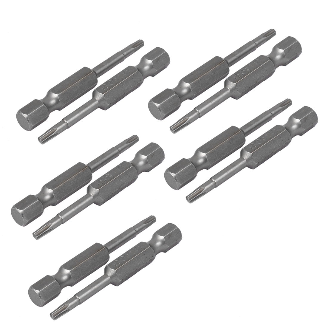 10 Pcs 1" Point T10 Magnetic Torx Screwdriver Bits 50mm Length ...