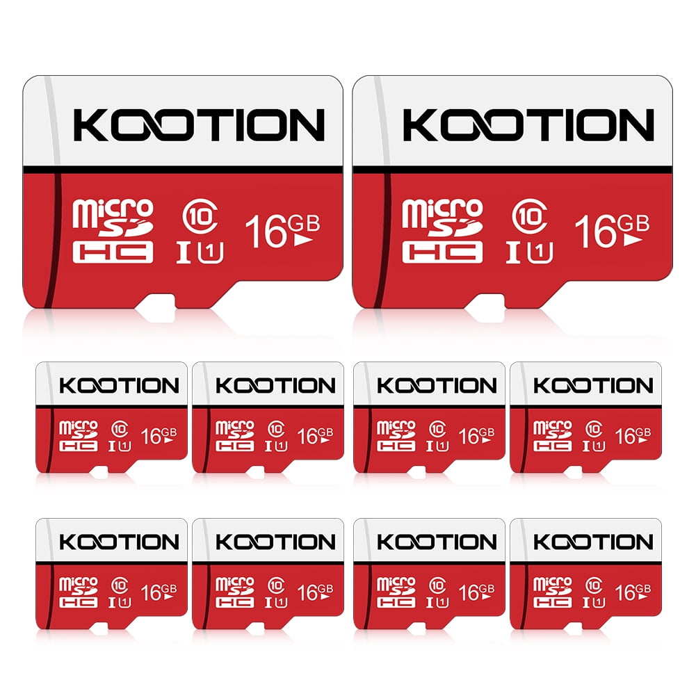 KOOTION 16GB 10 Pack Micro SD Card High Speed TF Card Memory Card Class ...