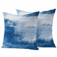 Abstract Mottled Texture Outdoor Throw Pillow Covers Set of 2, White ...