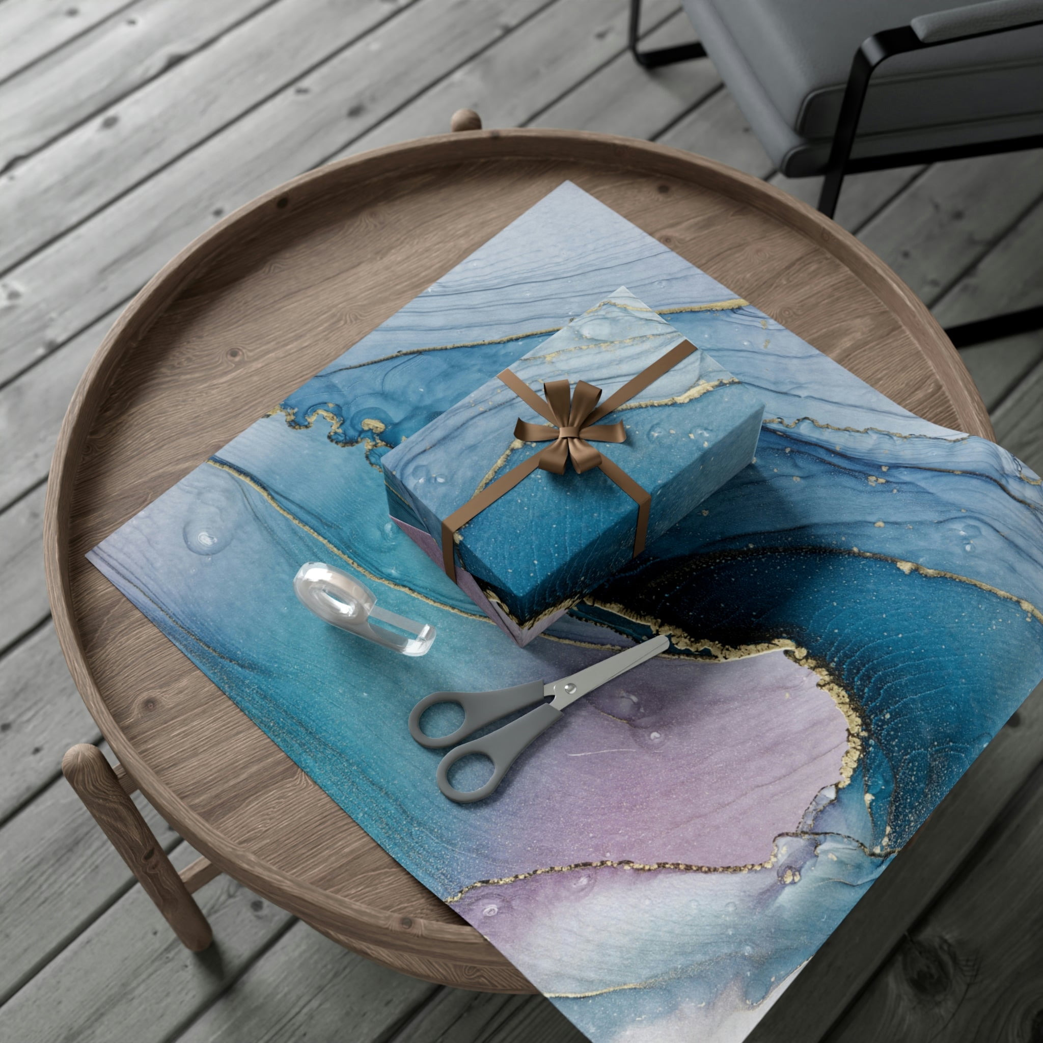 Blue abstract wrapping paper - Walmart.com