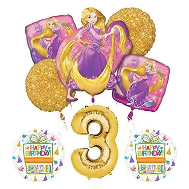 NEW! Tangled Rapunzel Disney Princess 4th BIRTHDAY PARTY Balloon ...