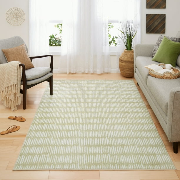 Mohawk Home Prismatic Vista Lines Beige Transitional Striped Precision ...