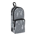 Backpack Pencil Case, 3 Compartment Large Capacity Oxford Fabric Pencil ...