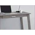 Desks, Modern Contemporary Grey Laminate Computer Desk with Storage ...