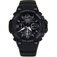 Men's Rugged Chronograph Watch, Black/Red - Walmart.com