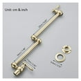 Brushed Gold Foldable Pot Filler Tap Wall Mounted Kitchen Faucet Single ...