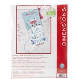 Dimensions Stocking Cross Stitch Kit 16" Long-Holiday Home Stitched In ...