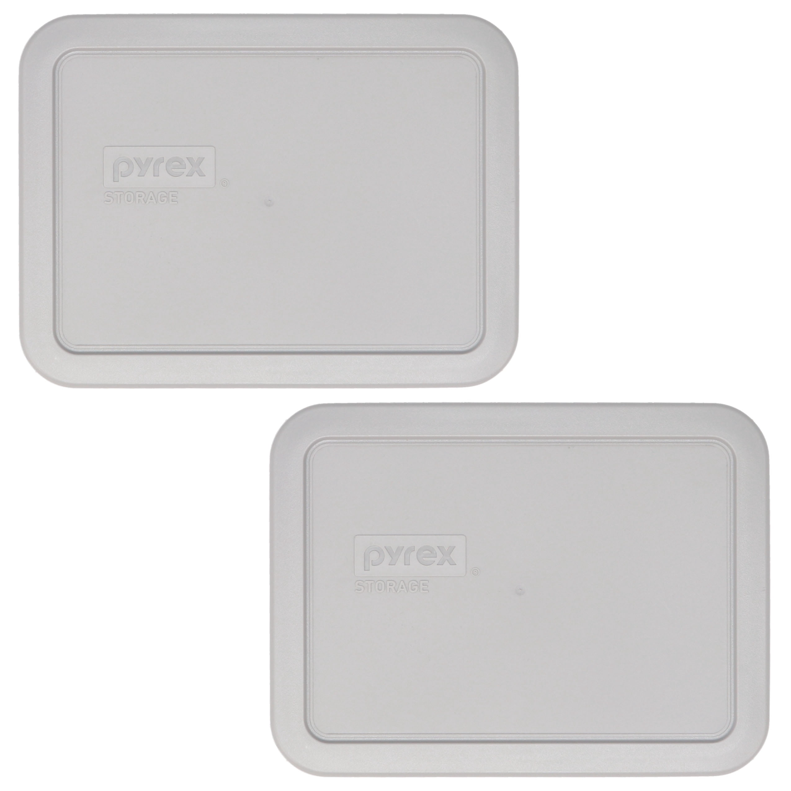 Pyrex 7210-PC Jet Gray Storage Rectangle Replacement Lid Cover (2-Pack ...