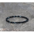 Natural Hawks Eye 4mm Round Shape Smooth Cut Beads Stretchable Bracelet ...