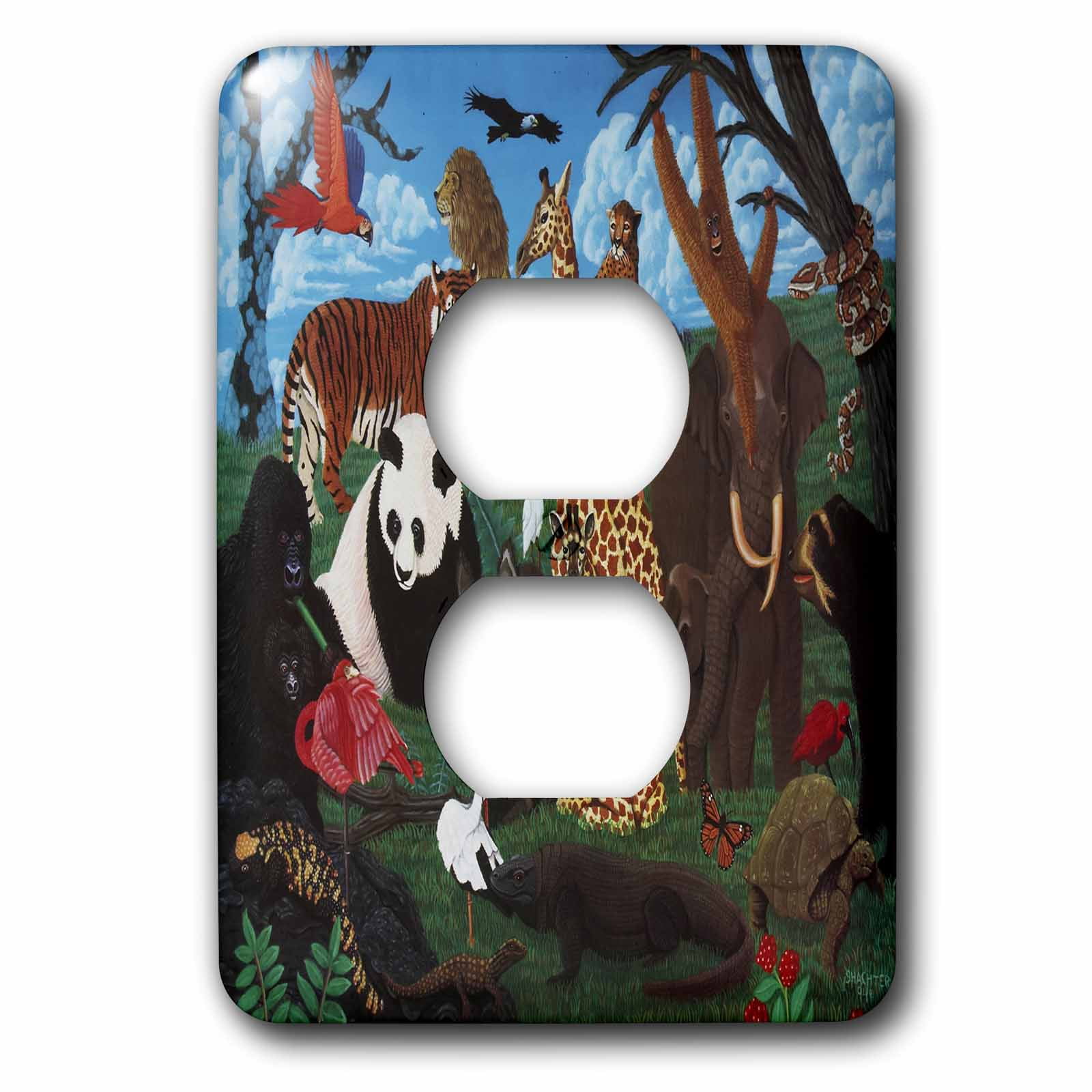 ZOO ANIMALS 2 plug outlet cover lsp-3214-6 - Walmart.com
